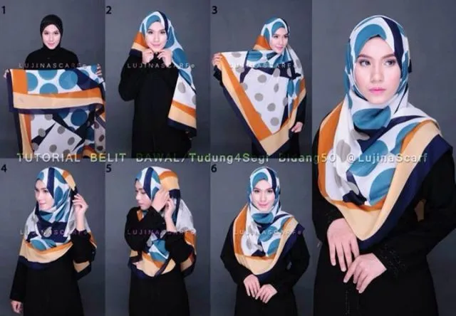 8 Tutorial Hijab Menutup Dada, Bergaya Sedikit Berbeda