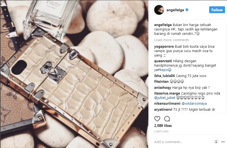 Heboh Banget Angel Lelga Kehilangan Casing HP. Kesannya Sepele tapi ...