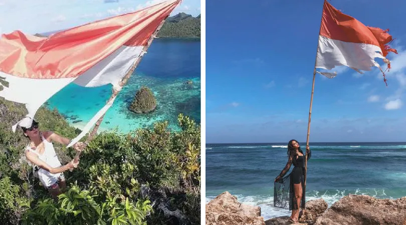 Posting Foto Bendera Robek, Anya Geraldine dan Nadine Chandrawinata ...