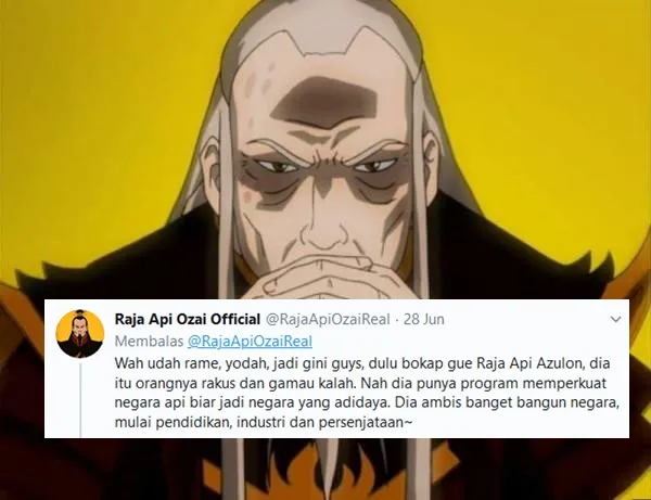Klarifikasi Raja Api Ozai Soal Rumah Tangganya dengan Ursa yang Kandas ...