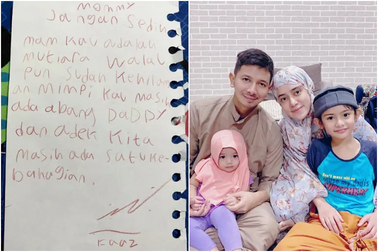Tak Henti Menangis karena Keguguran, Fairuz A Rafiq Dihibur Anak ...