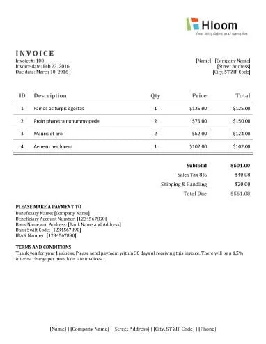 7 Contoh Invoice untuk Bisnis, Keuangan Jadi Rapi