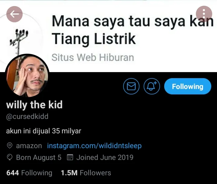 Mengenal Willy the Kid selebtwit dengan Typing Nyeleneh