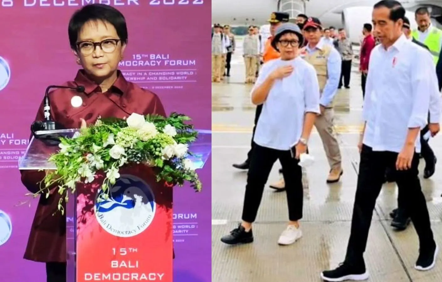 Gaya Asyik Menlu Retno Marsudi Pakai Sneakers Beda Warna, Banjir Pujian ...