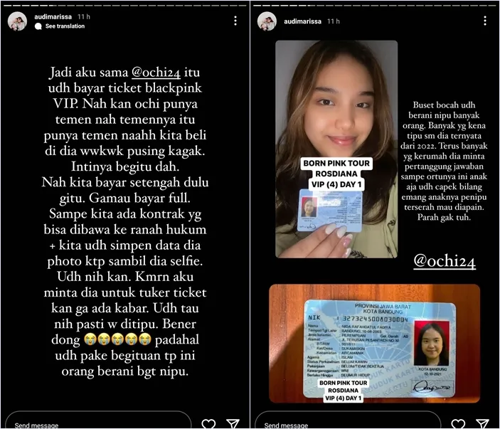 Audi Marissa Kena Tipu Saat Beli Tiket Konser BLACKPINK, Pelakunya ...