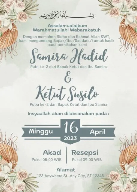 Contoh Kata-Kata Undangan Pernikahan, Singkat Namun Berkesan