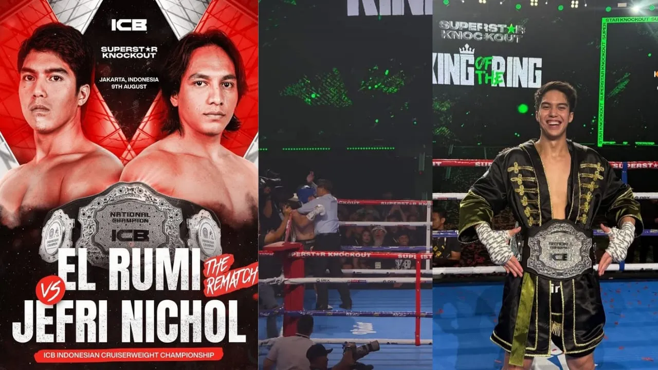 Duel El Rumi vs Jefri Nichol Hanya 38 Detik, Ini Aturan TKO Tinju yang ...
