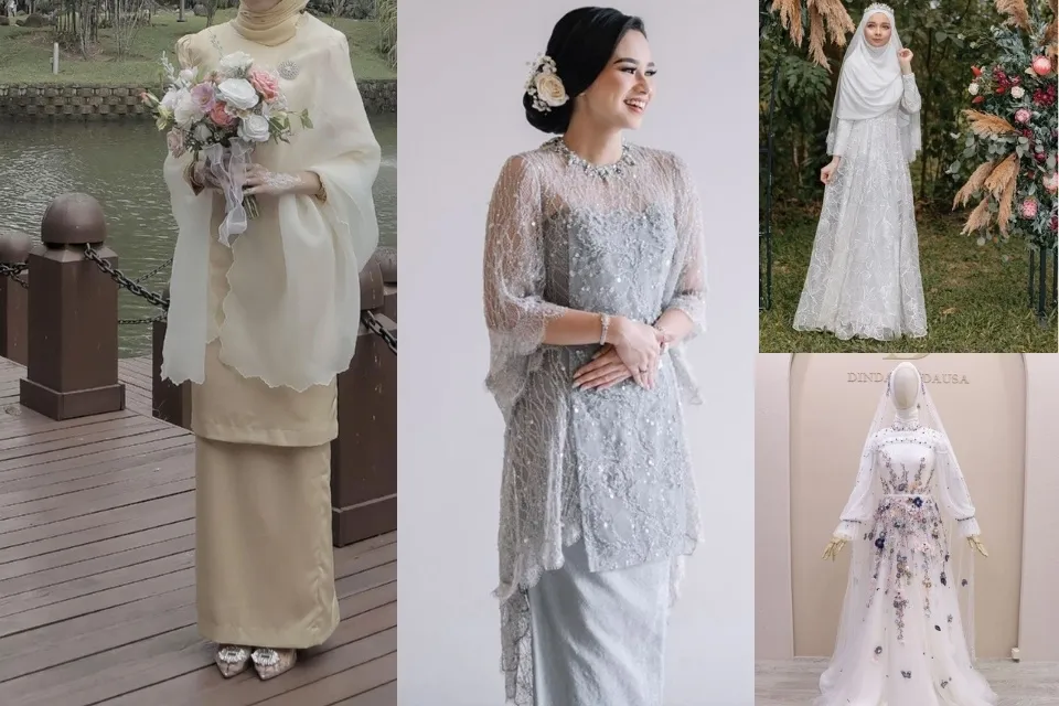 9 Inspirasi Baju Akad Nikah Simple Elegan yang Sakral, Nyaman, dan ...